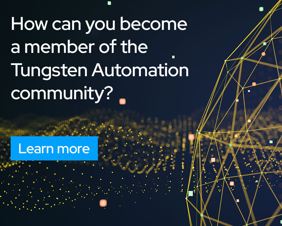 Tungsten Automation Community